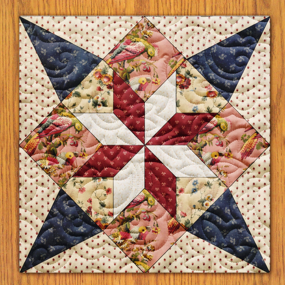 Ohio Star Box Variation Quilt Block PDF Pattern With Video Tutorial ...