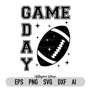 Game Day Svg, Png, Pdf, Football Game Svg, Cut File for Cricut, Gameday ...