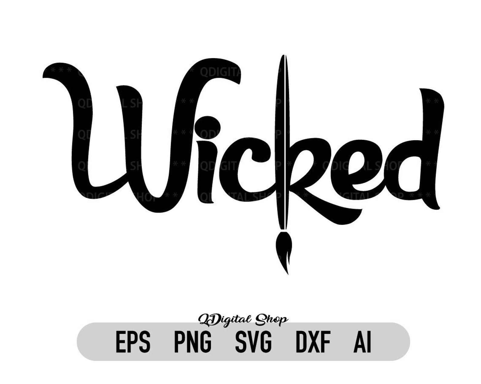Wicked Svg Png Dxf Cricut Halloween Svg Fall Svg Witcher - Etsy
