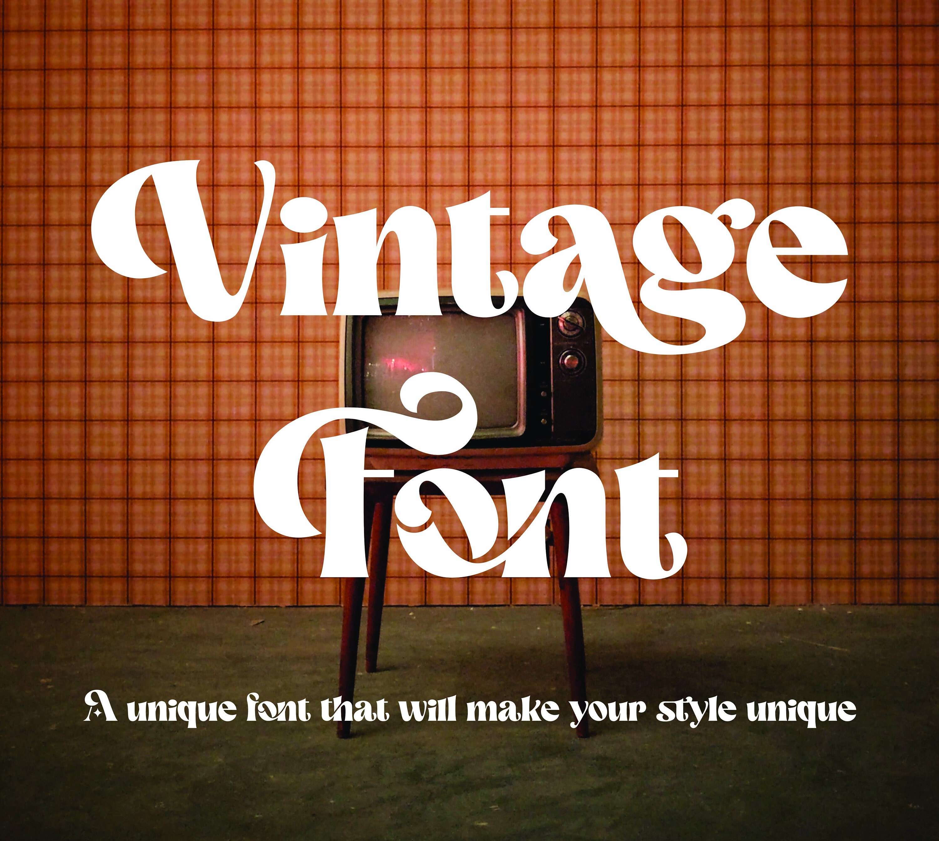 Modern Retro Font Vintage Font Groovy Font Modern Font - Etsy