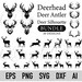 30 Deer Svg Bundle Deer Antlers Svg Deer Silhouette Deer - Etsy