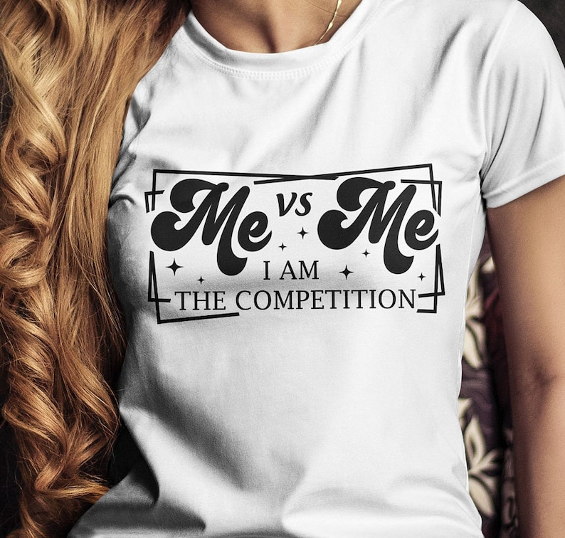 Me Vs Me Svg, PNG, Pdf, Motivational Design, Cricut, Silhoeutte ...