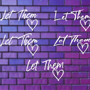 Bundle Let Them Svg, 5 Different Designs, Let Them Png, Let Them Dxf ...