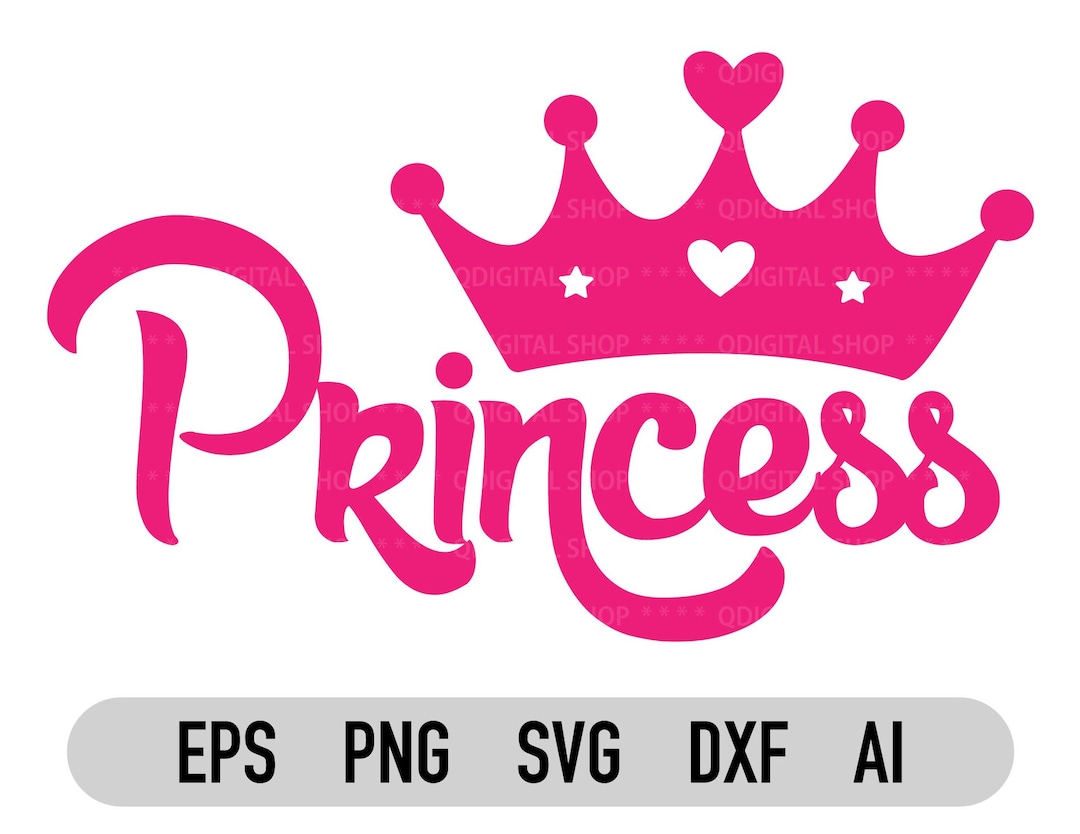 Princess Svg, Png, Crown Svg, Cut File for Cricut, Silhouette, Princess ...