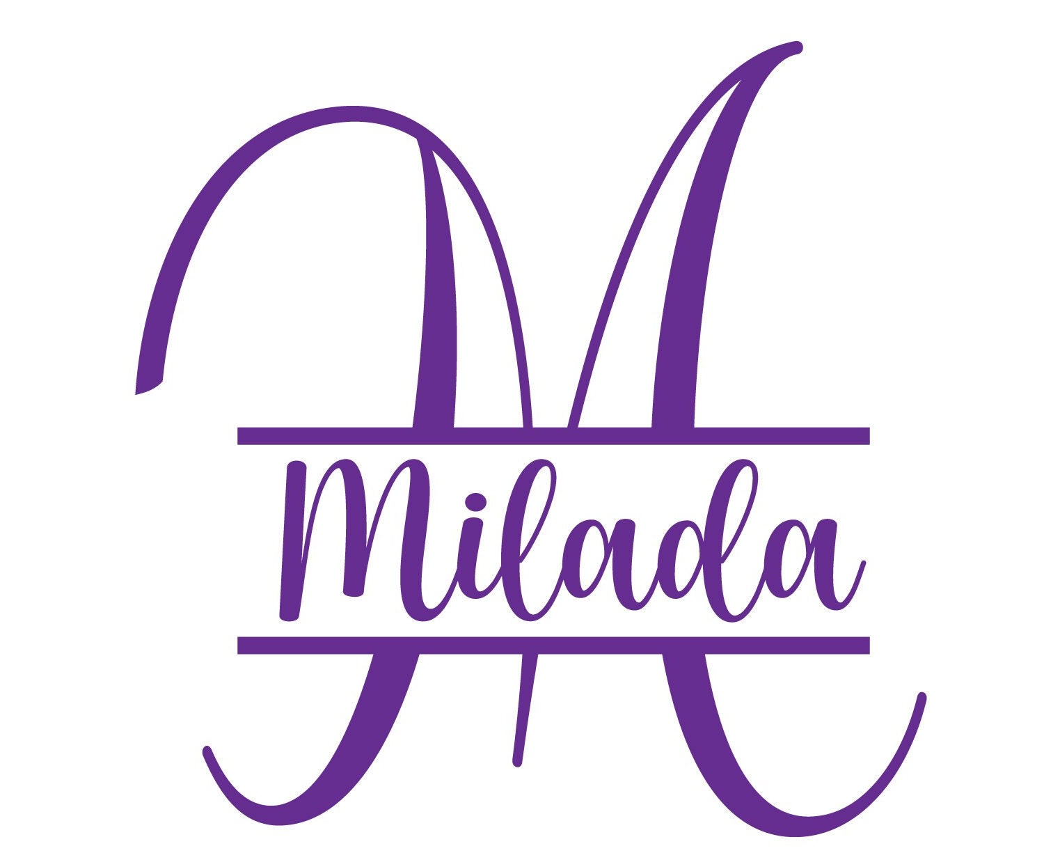 Split Monogram SVGTTF Alphabet Split Monogram Font Split - Etsy