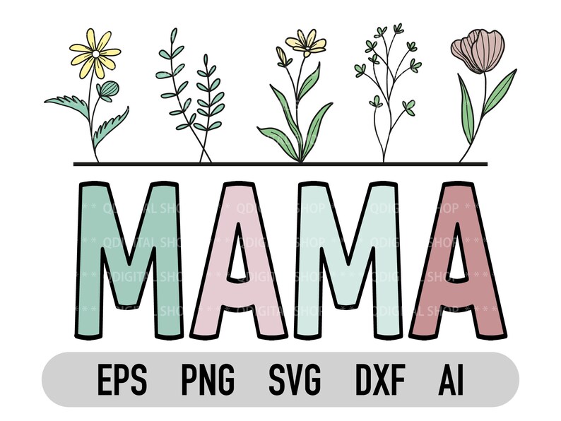 Mama Png Mama Svg Digital File for Cricut and Sublimation - Etsy