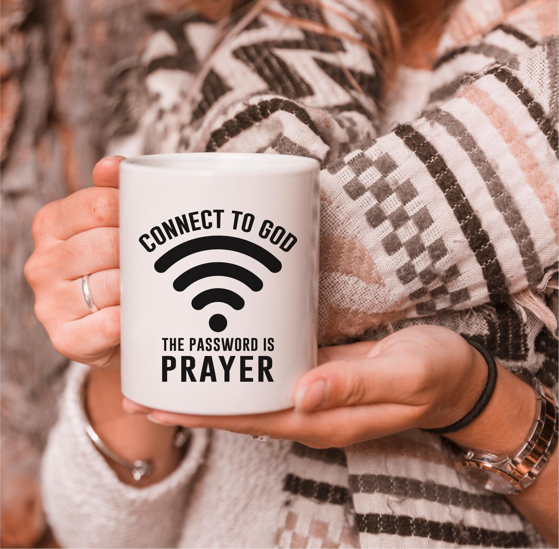 Connect to God the Password is Prayer Svg Png, Inspirational Saying Svg ...