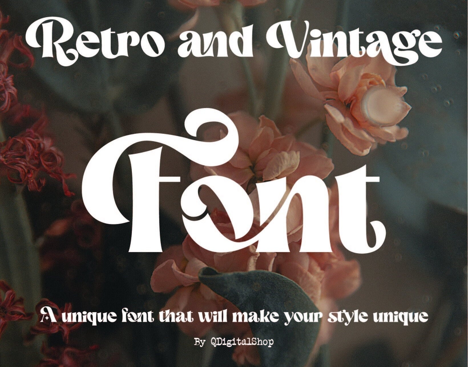 Modern Retro Font Vintage Font Groovy Font Modern Font - Etsy