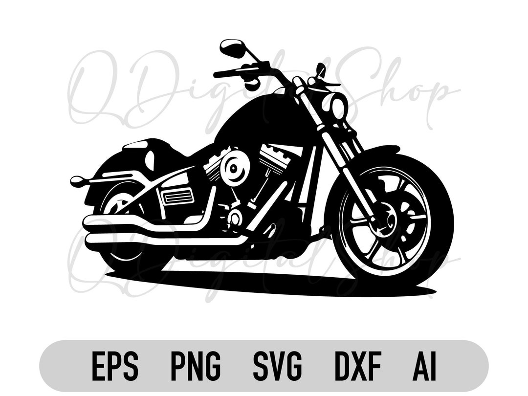 Motorcycle SVG - Motorcycle Digital File - Motor Bike Svg - Motorcycle ...