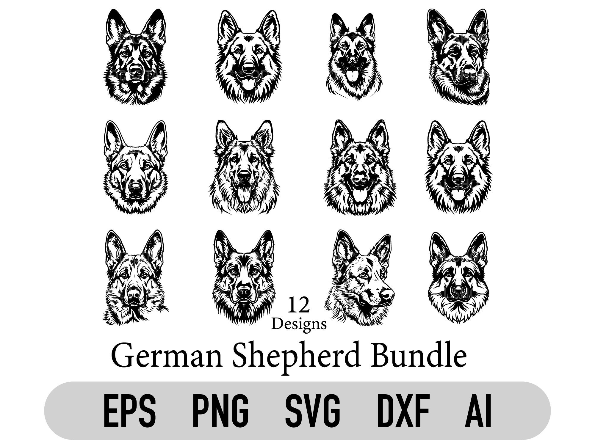 German Shepherd Svg German Shepherd Cricut Shepherd Svg Etsy German