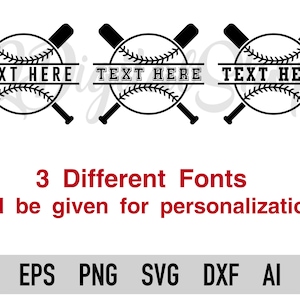 Custom Baseball Name Svg, Baseball Svg Cricut File, Baseball Svg ...