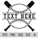 Custom Baseball Name Svg, Baseball Svg Cricut File, Baseball Svg ...