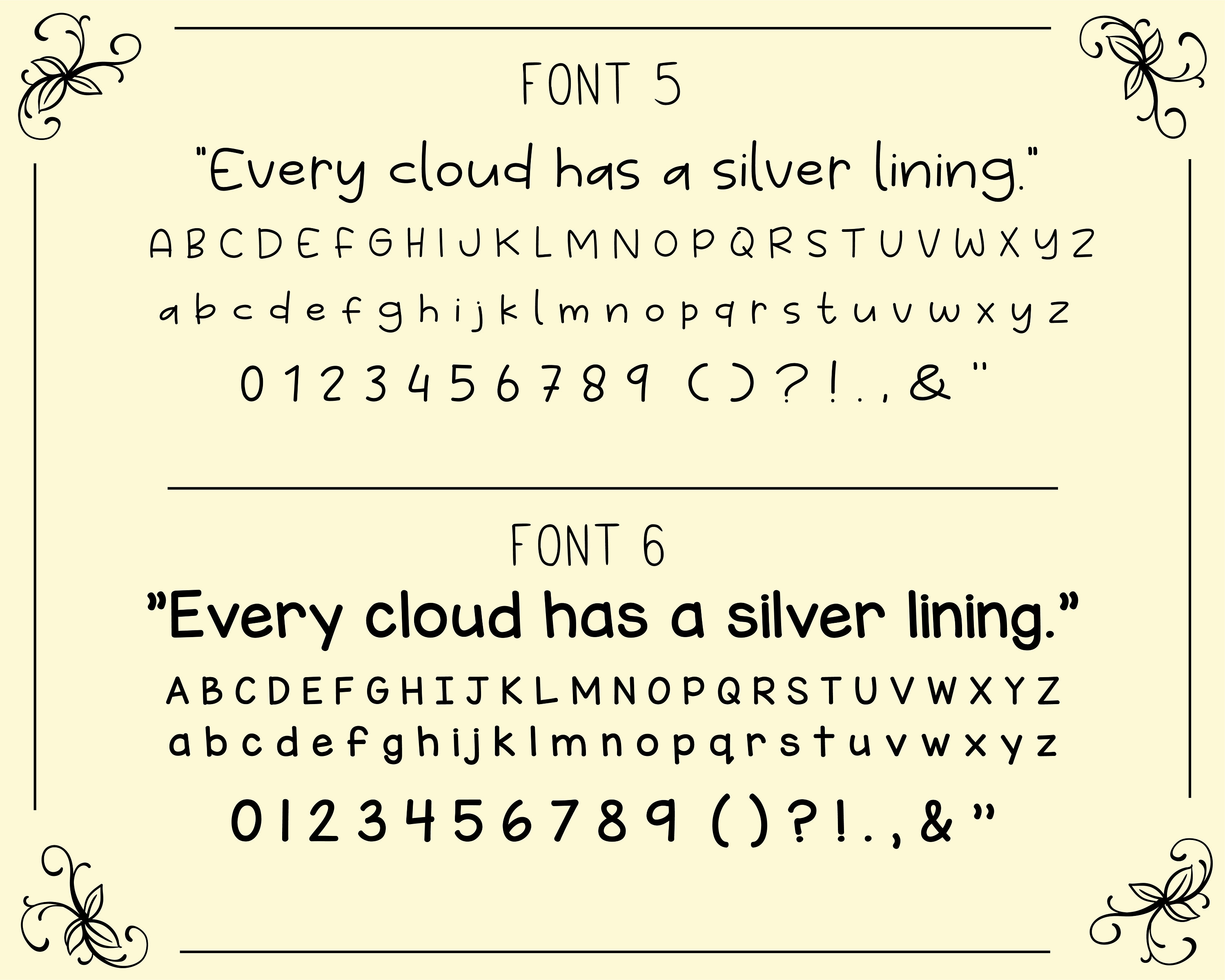 Handwriting Fonts Handwritten Fonts Craft Font Font for - Etsy