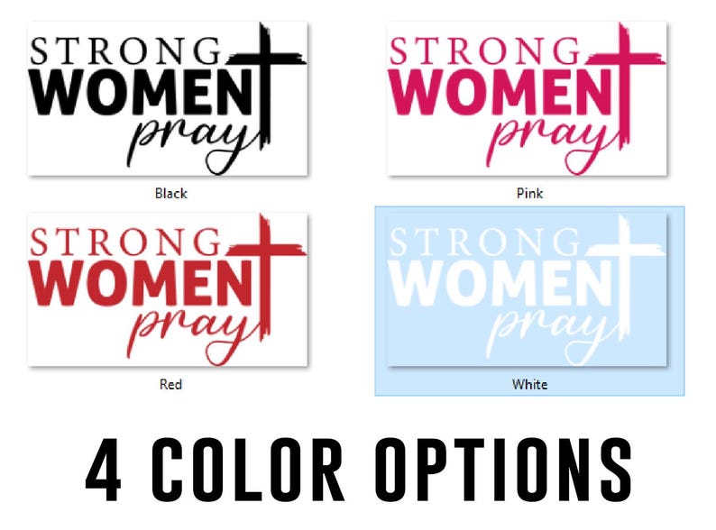 Strong Women Pray Svg and Png, Faith Svg Design, Christian Shirt Svg ...