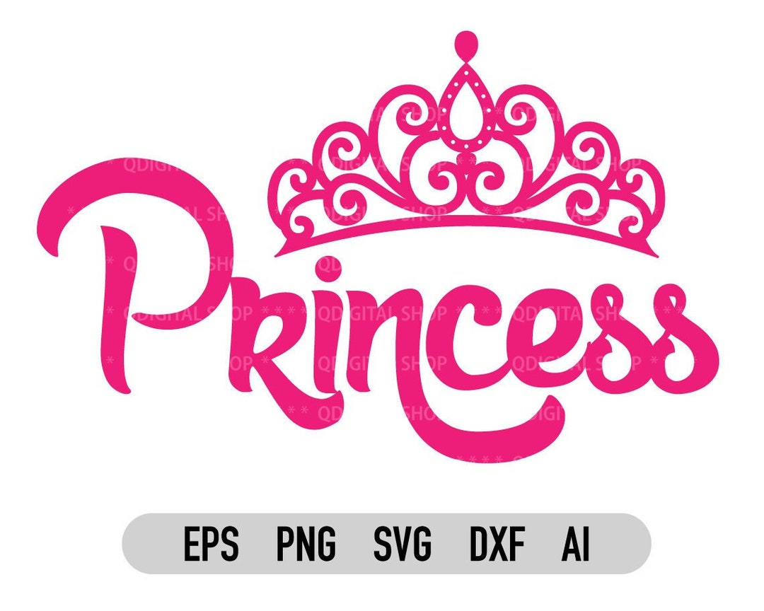 Princess Svg, Png, Crown Svg, Cut File for Cricut, Princess Silhouette ...