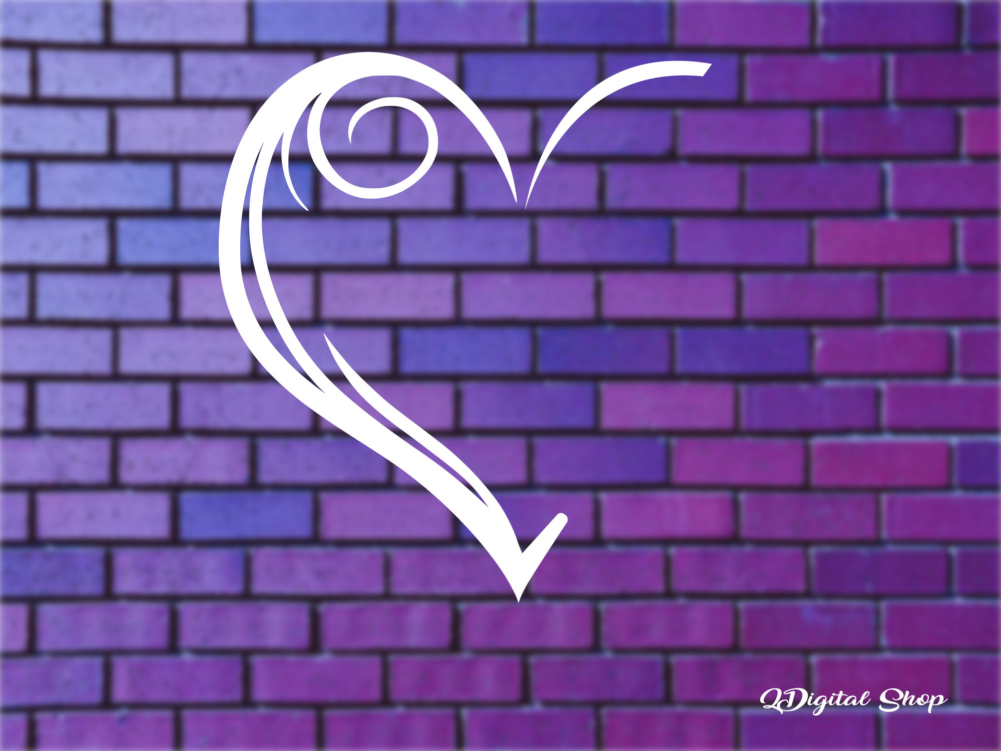 Half a Heart Template Svg, Half Heart Png, Custom Heart Svg, Instant ...