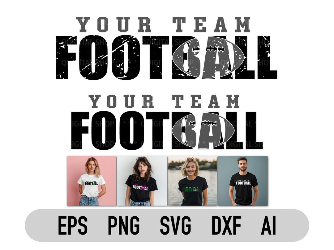 Football Team Template Svg, Football Shirt Svg, Png, Dxf, Cut File ...
