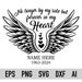 Missing You Svg, Rest in Peace Svg Png Files, Memorial Angel Wings Svg ...