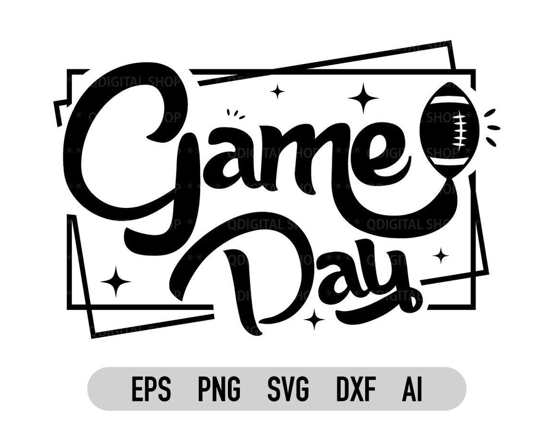 Game Day Svg, Png, Football Game Svg, Cut File for Cricut, Commercial ...