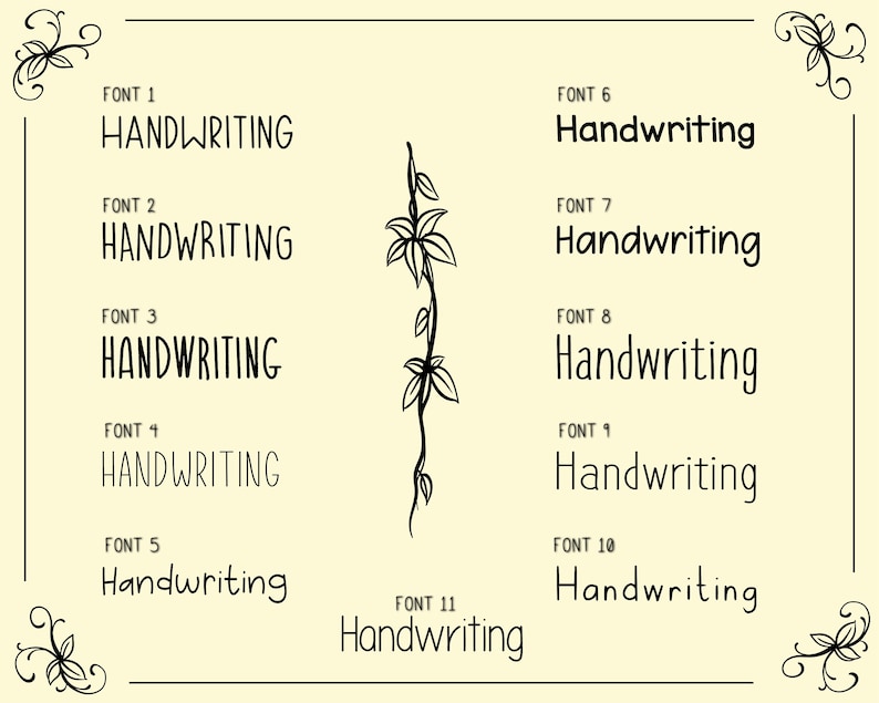 Handwriting Fonts Handwritten Fonts Craft Font Font for - Etsy