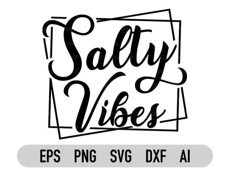 Salty Vibes Svg Png Cricut Cut File Silhouette Beach Vibes - Etsy