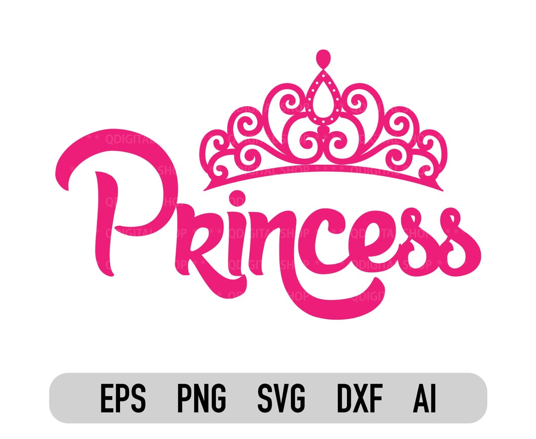 Princess Svg, Png, Crown Svg, Cut File for Cricut, Princess Silhouette ...