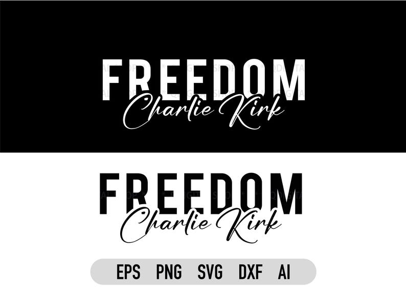 Charlie Kirk Freedom Svg, Charlie Kirk Freedom Png, Human Rights Svg ...