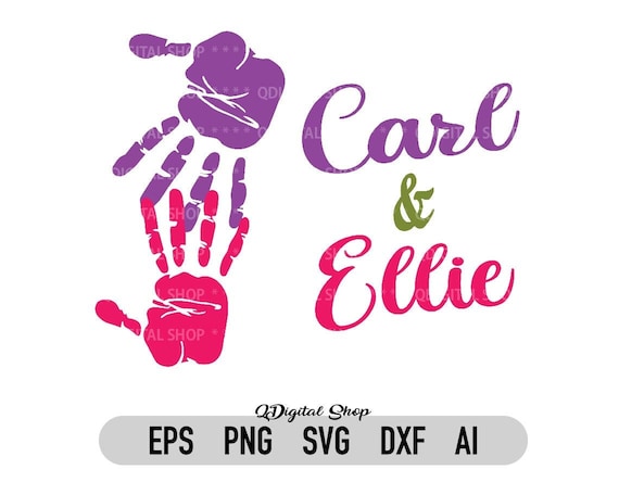 Carl & Ellie Digital Cut File up Svg Silhouette Cameo Svg - Etsy
