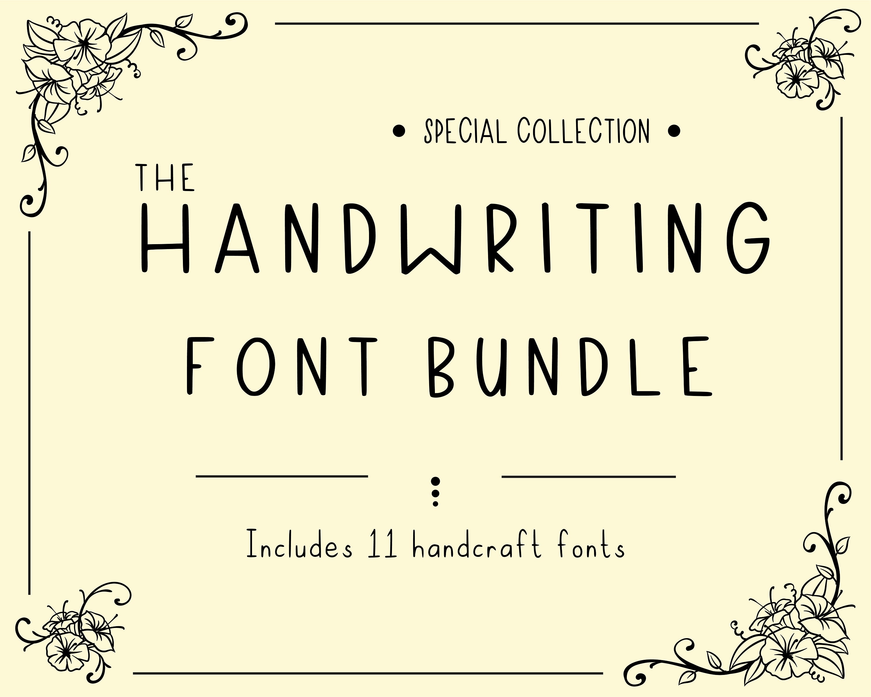 Handwriting Fonts Handwritten Fonts Craft Font Font for - Etsy