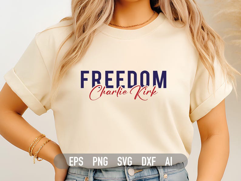 Charlie Kirk Freedom Svg, Charlie Kirk Freedom Png, Human Rights Svg ...