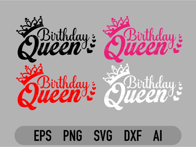 Birthday Queen Svg, Birthday Svg, Queen Svg, Birthday Queen Sublimation ...