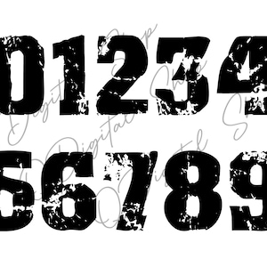 Distressed Font Svg, Distressed Alphabet Svg, Distressed Number ...