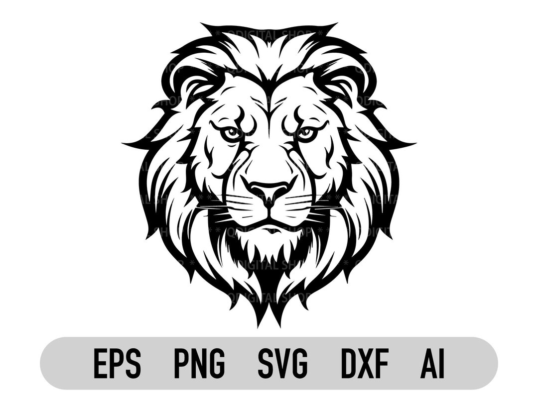 Lion Head Svg| Lion Face Svg| Lion Svg| Lion King Svg| Lion Mascot Svg ...