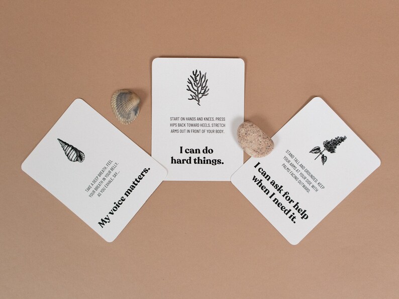 Nature Affirmation Meditation Cards Nature Mindfulness - Etsy