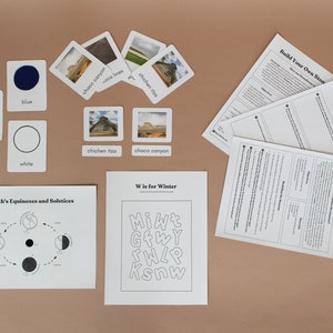 Winter Solstice Unit Study | Printable Nature Study STEM Worksheets ...
