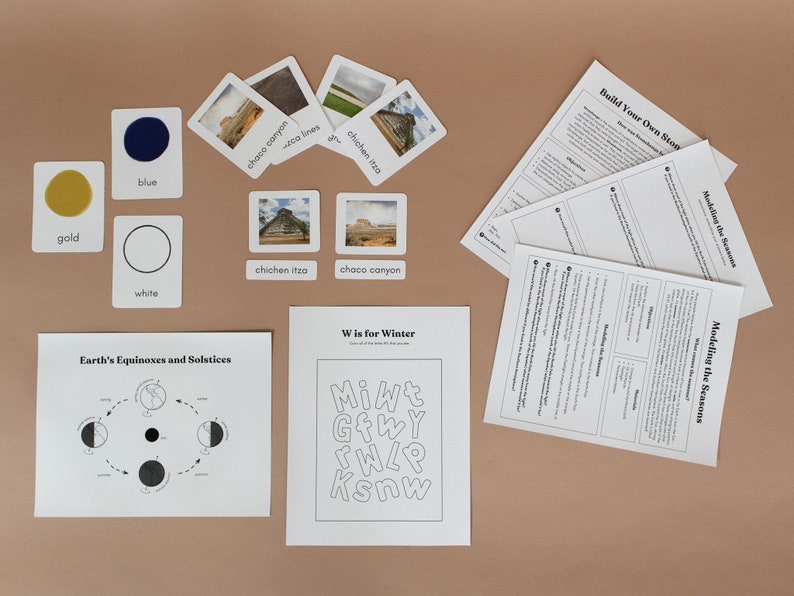 Winter Solstice Unit Study Printable Nature Study STEM - Etsy