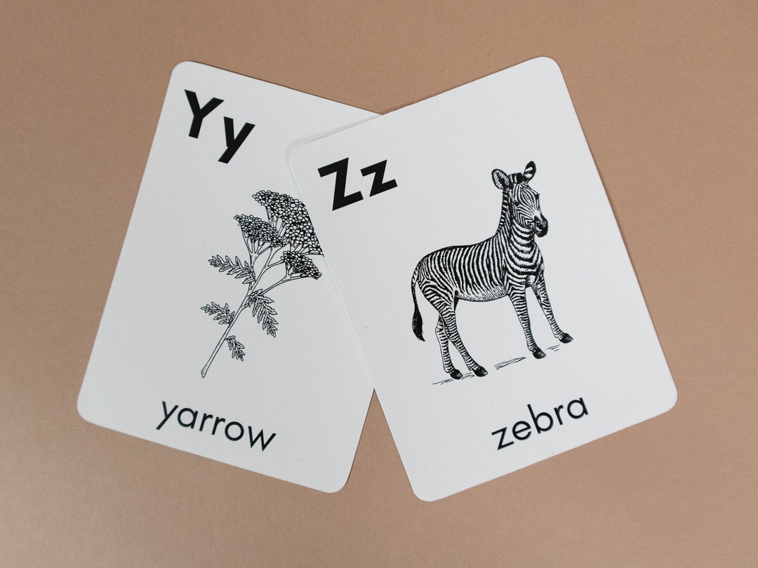 Nature Alphabet Cards | Printable ABC Flash Card Homeschool Science ...