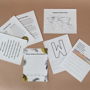 Winter Solstice Unit Study | Printable Nature Study STEM Worksheets ...