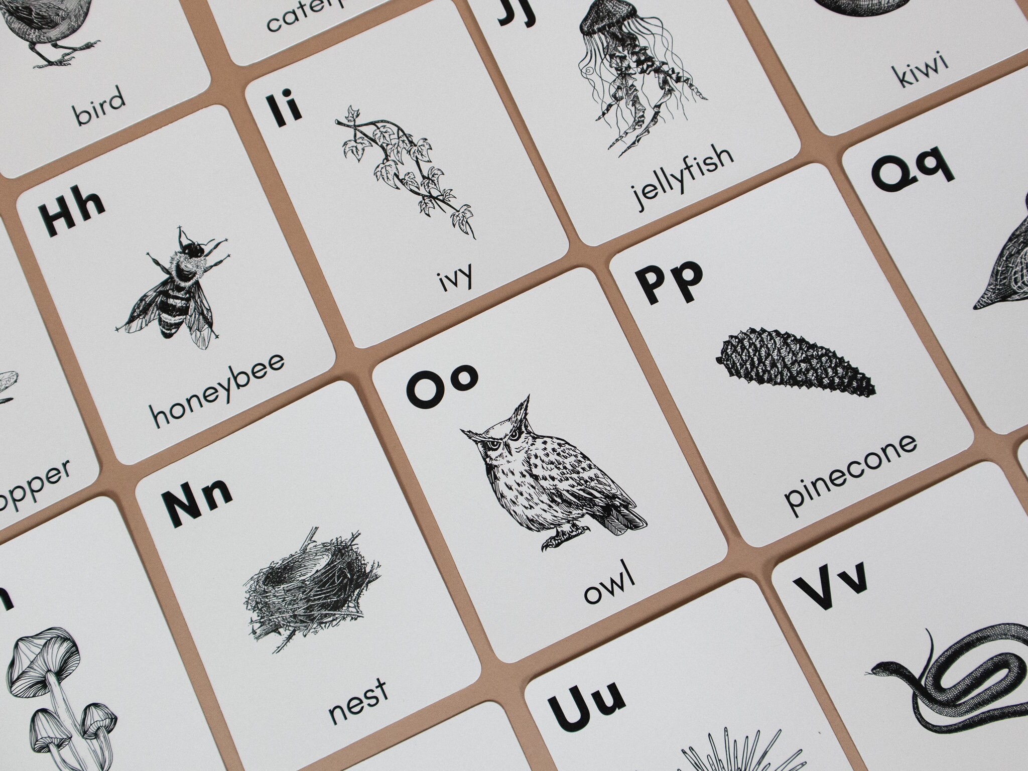 Nature Alphabet Cards | Printable ABC Flash Card Homeschool Science ...