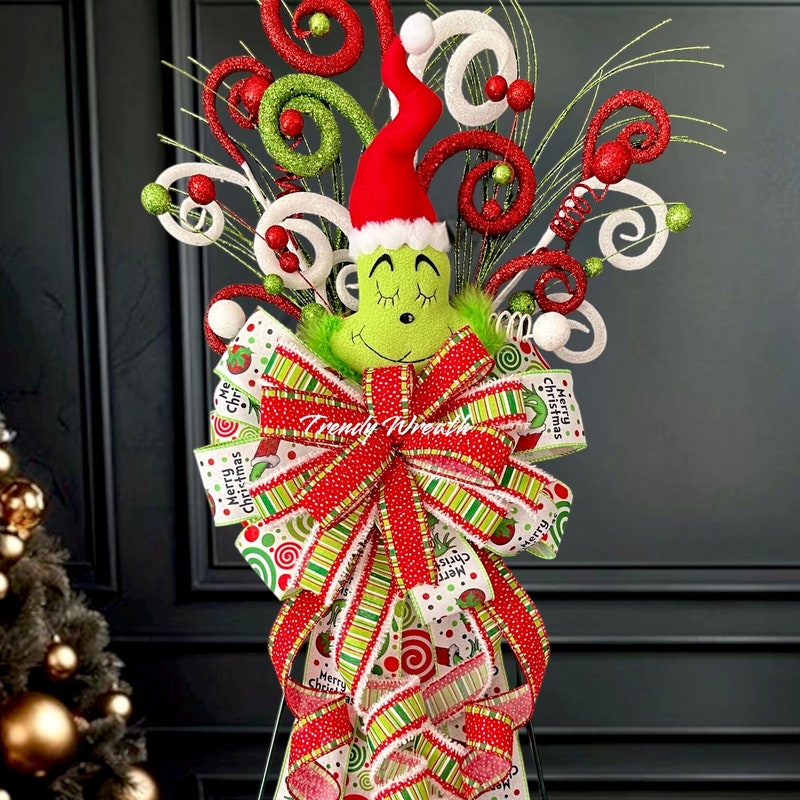 Grinch Tree Toppers - Etsy