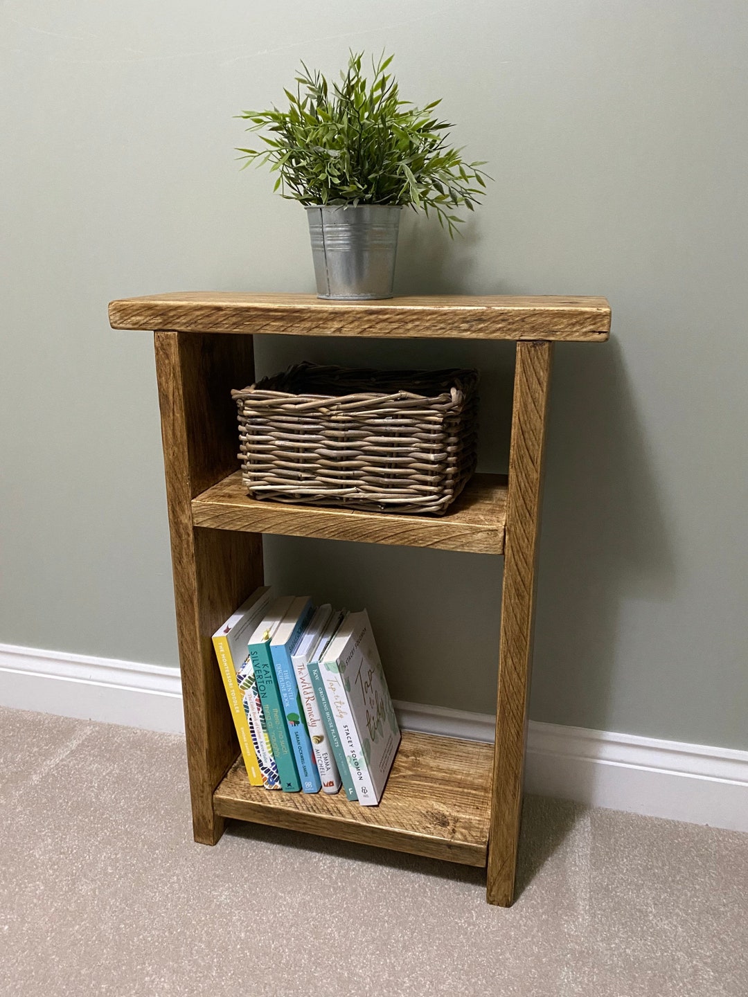 Rustic Side Table | Bedside Table | Storage Unit | Reclaimed Wood - Etsy
