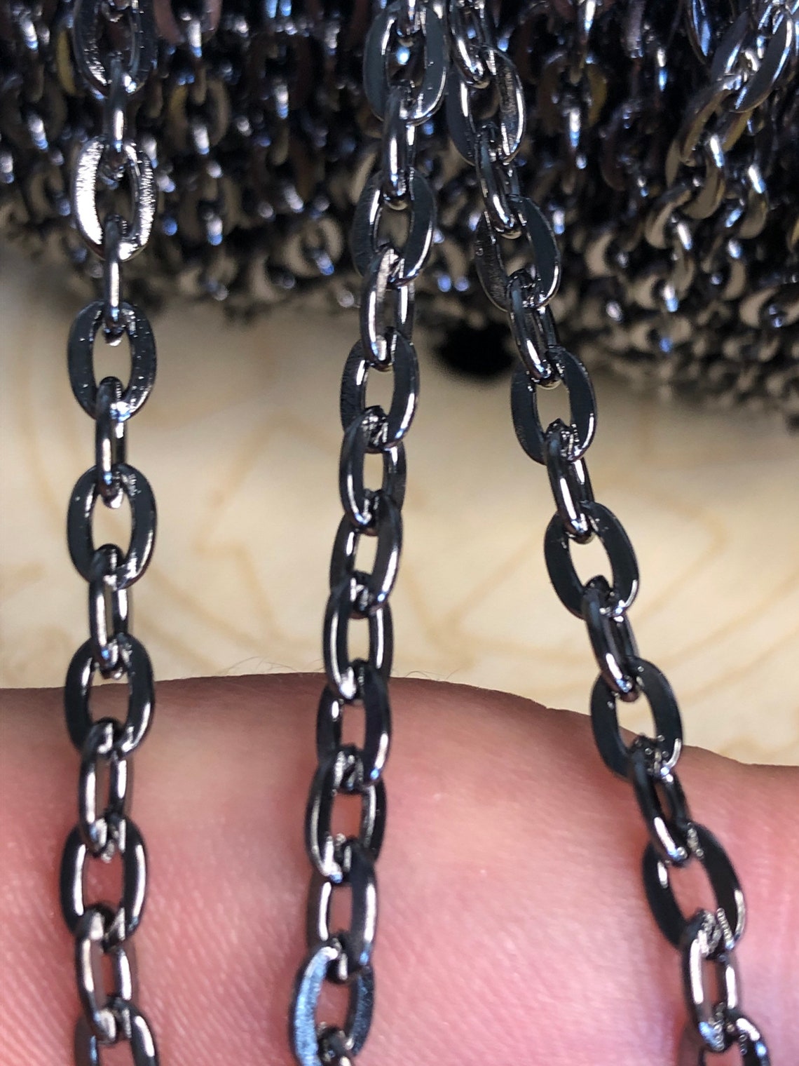 Bulk Chain by the Meter. DIY Necklace. Make Jewellery. Iron Cable ...