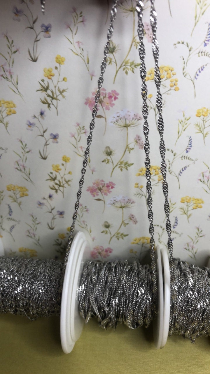 Bulk Chain by the Meter. Stainless Steel Singapore Chains - Etsy