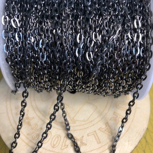 Bulk Chain by the Meter. DIY Necklace. Make Jewellery. Iron Cable ...