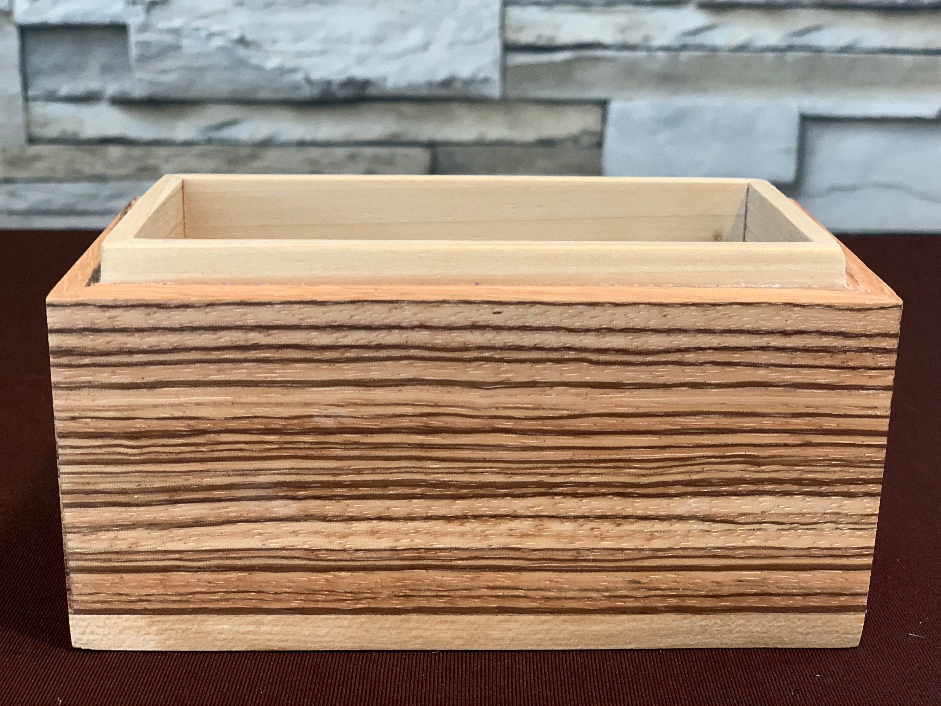 Exotic Zebrawood Keepsake Box | Wooden Jewelry Box | Wooden Storage Box ...
