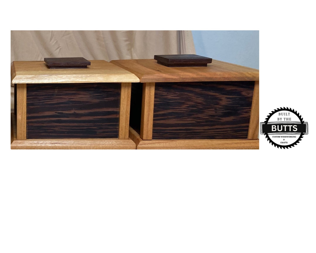 Wenge Exotic Hardwood Keepsake Boxes | Cherry | White Maple - Etsy