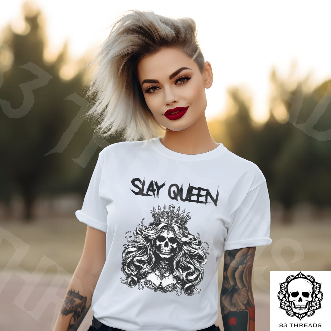 Slay Queen Tee, Slay Queen Tshirt, Slay Queen Unisex Tee, Metal Graphic ...