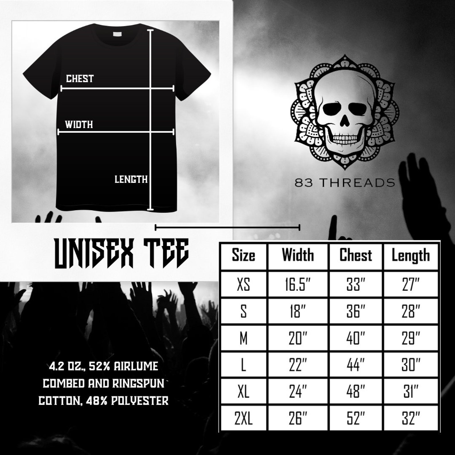 Goth/demon Skull Tee, Goth Skull Tshirt, Goth Skull Unisex Tee, Demon ...