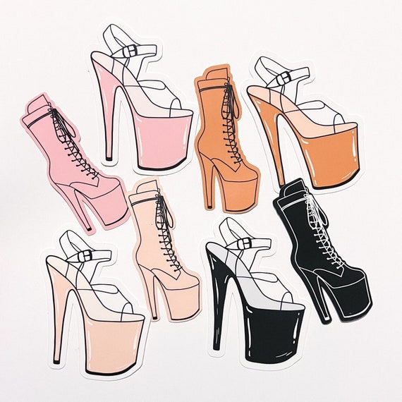 Pole Dance Platforms Sticker Set pack of 2 | Etsy