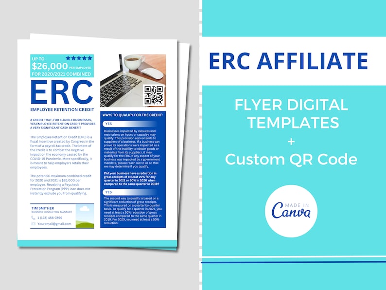 ERC Referral/affiliate - 01 - Digital Flyer Template | ERC Affiliate ...